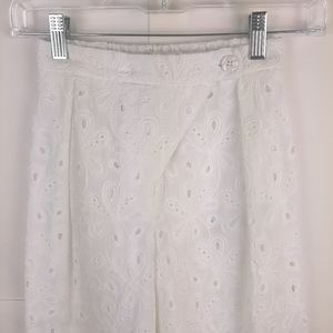 Zara | Bottoms | Zara Girls White Embroidered Pants | Poshmark